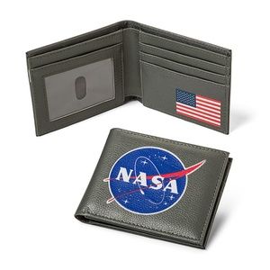 Concept One | Bags | Nasa Logo Wallet Bifold American Flag Mens Gray ...